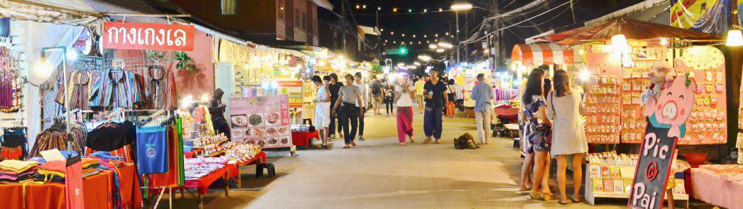 Pai Walking Street (Pai Night Market) - Stall Times & Location, Thailand