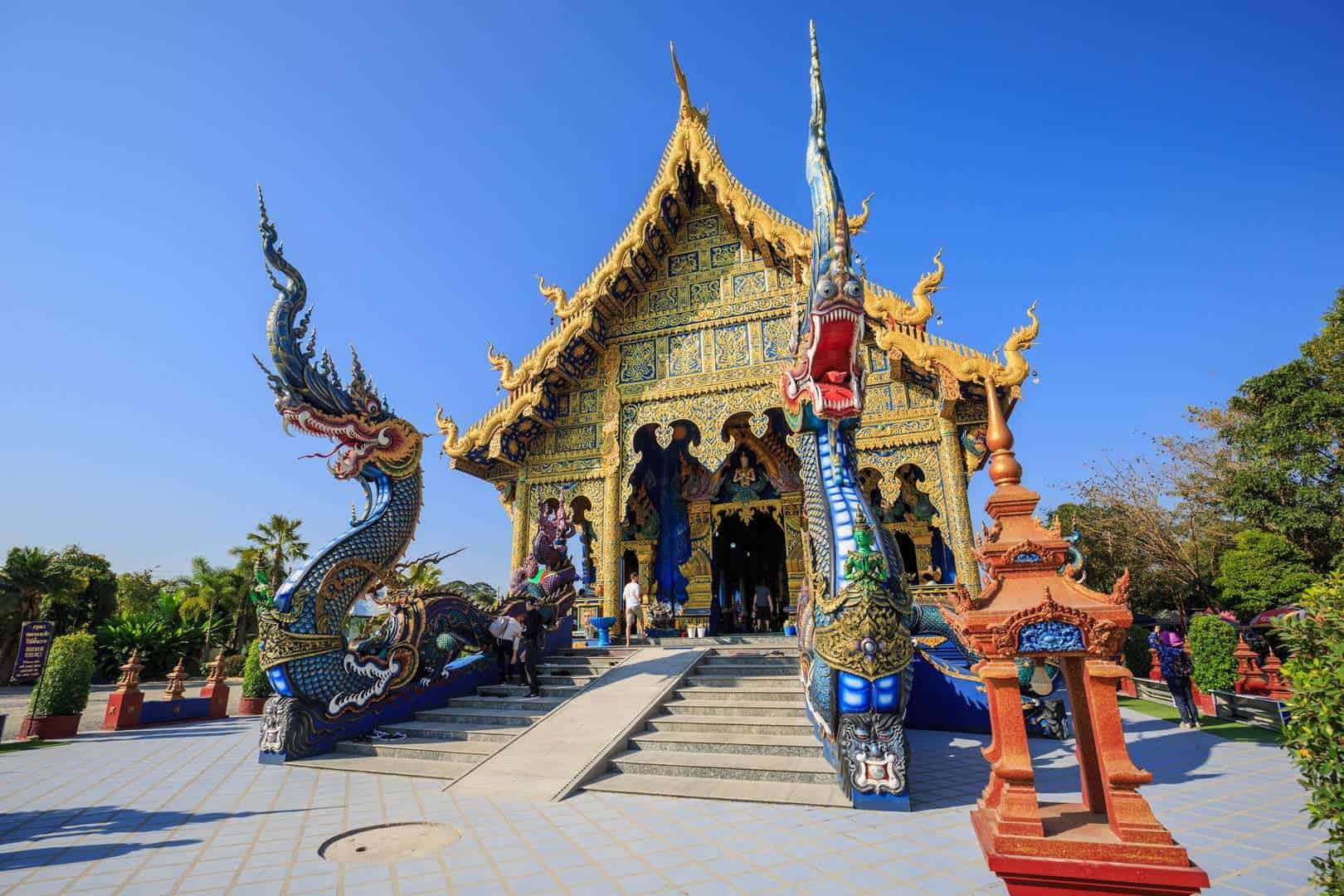 Wat Rong Suea Ten - Blue Temple Address & Dress Code, Chiang Rai